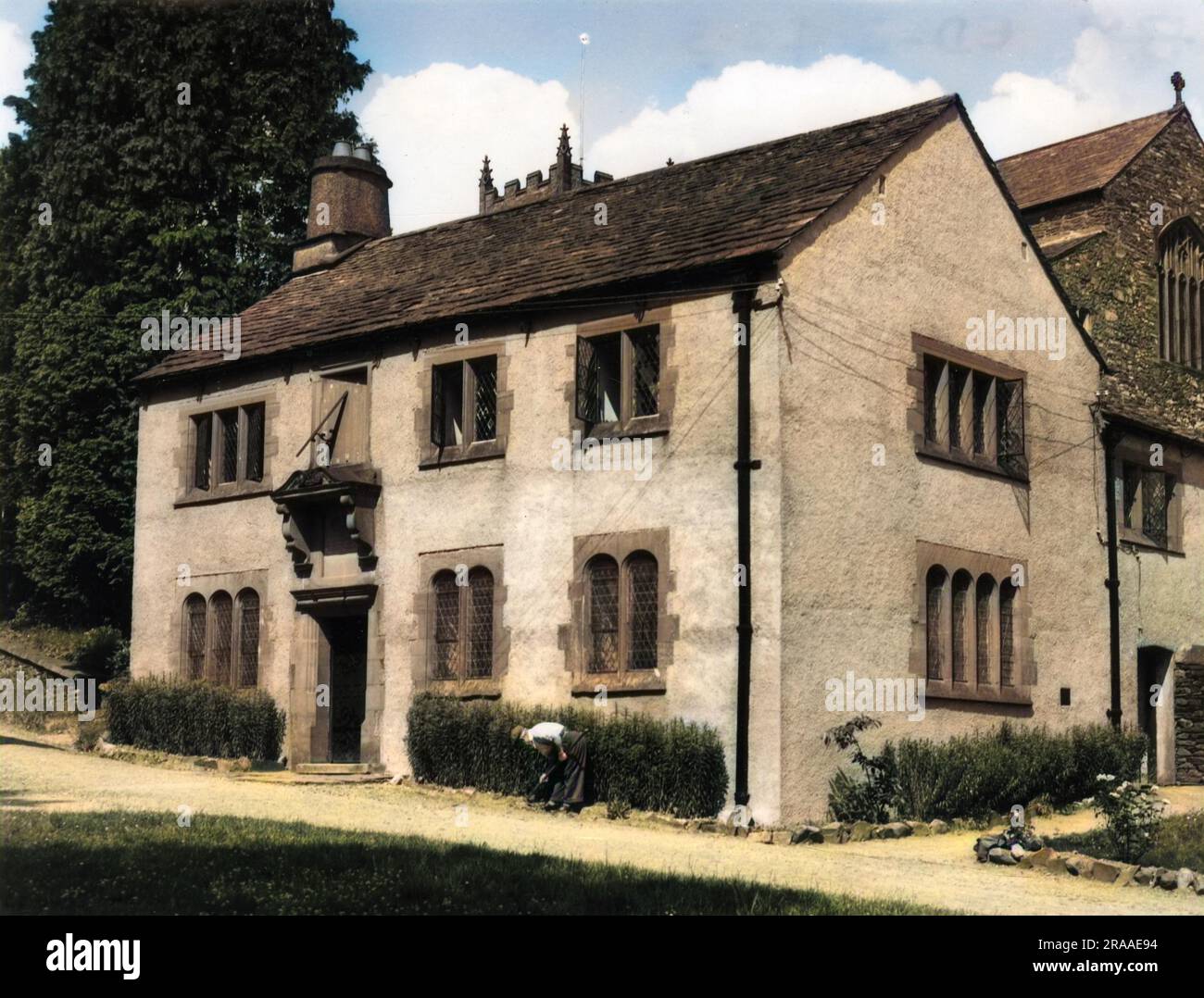 Hawkshead Grammar School, Ambleside, Cumbria, England, attended by poet ...