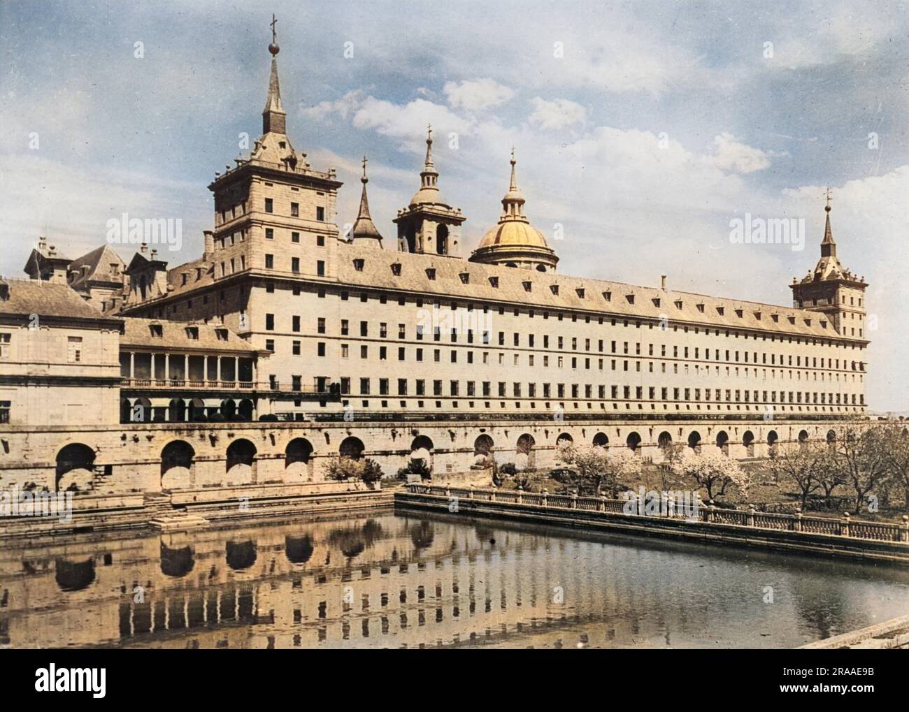 The Real Monasterio de San Lorenzo de El Escorial, Madrid, Spain, was ...