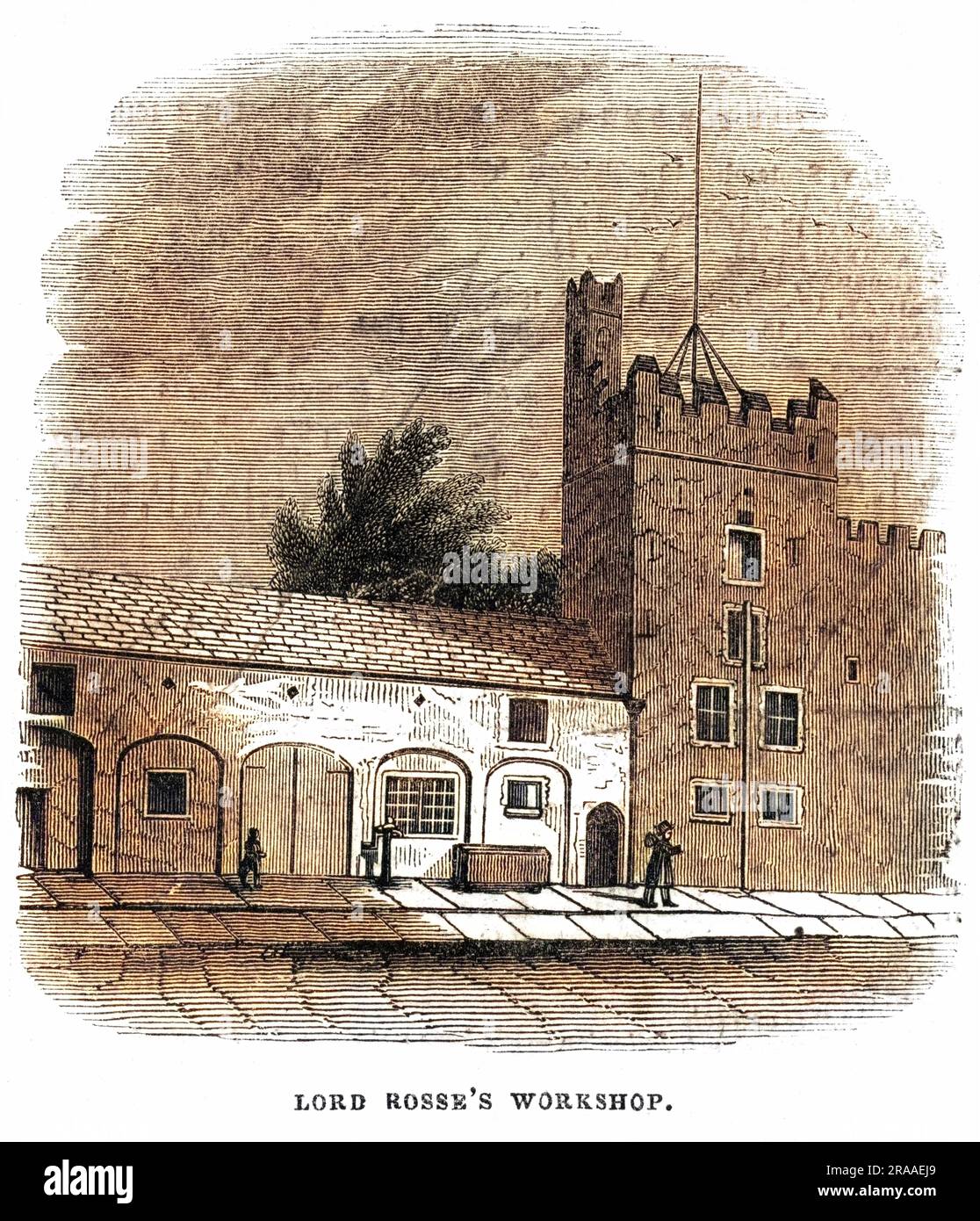 The workshop at Birr Castle, Parsonstown, Ireland, seat of the earl of ...