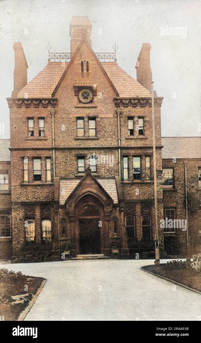View of the school/sanatorium entrance of the Birkenhead Union ...