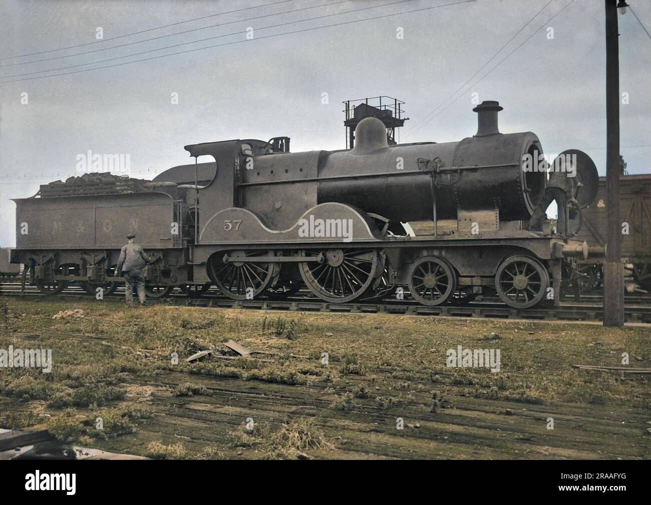An M&GN (Midland and Great Northern) steam engine with tender, and a ...