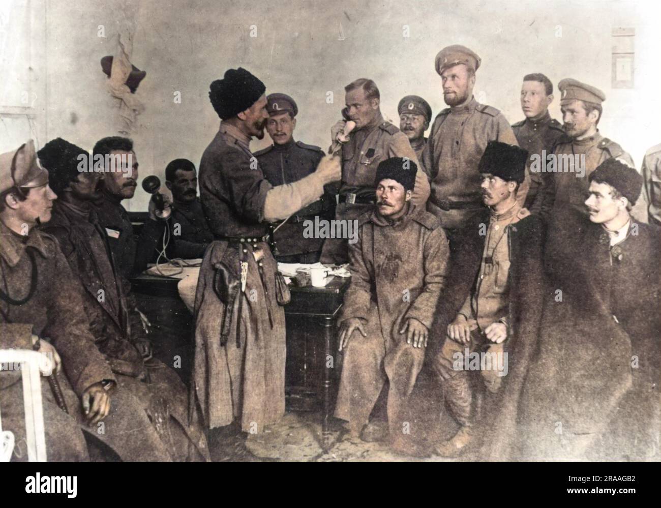 A small crowd of fifteen supposedly revolutionary looking Russian men ...