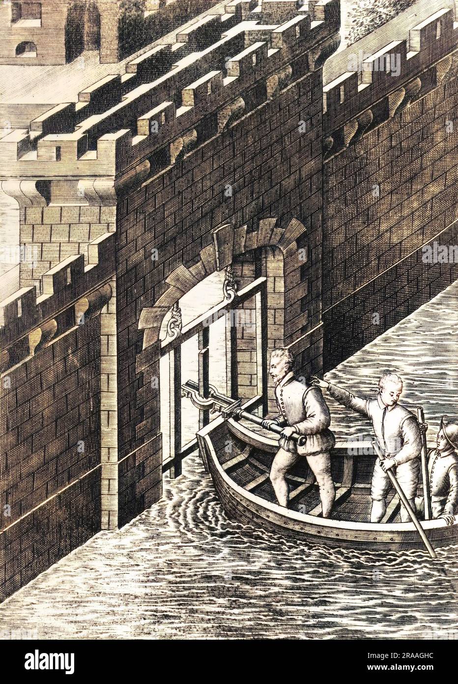 An example of a typical 16th century siege weapon used to cut the bars ...