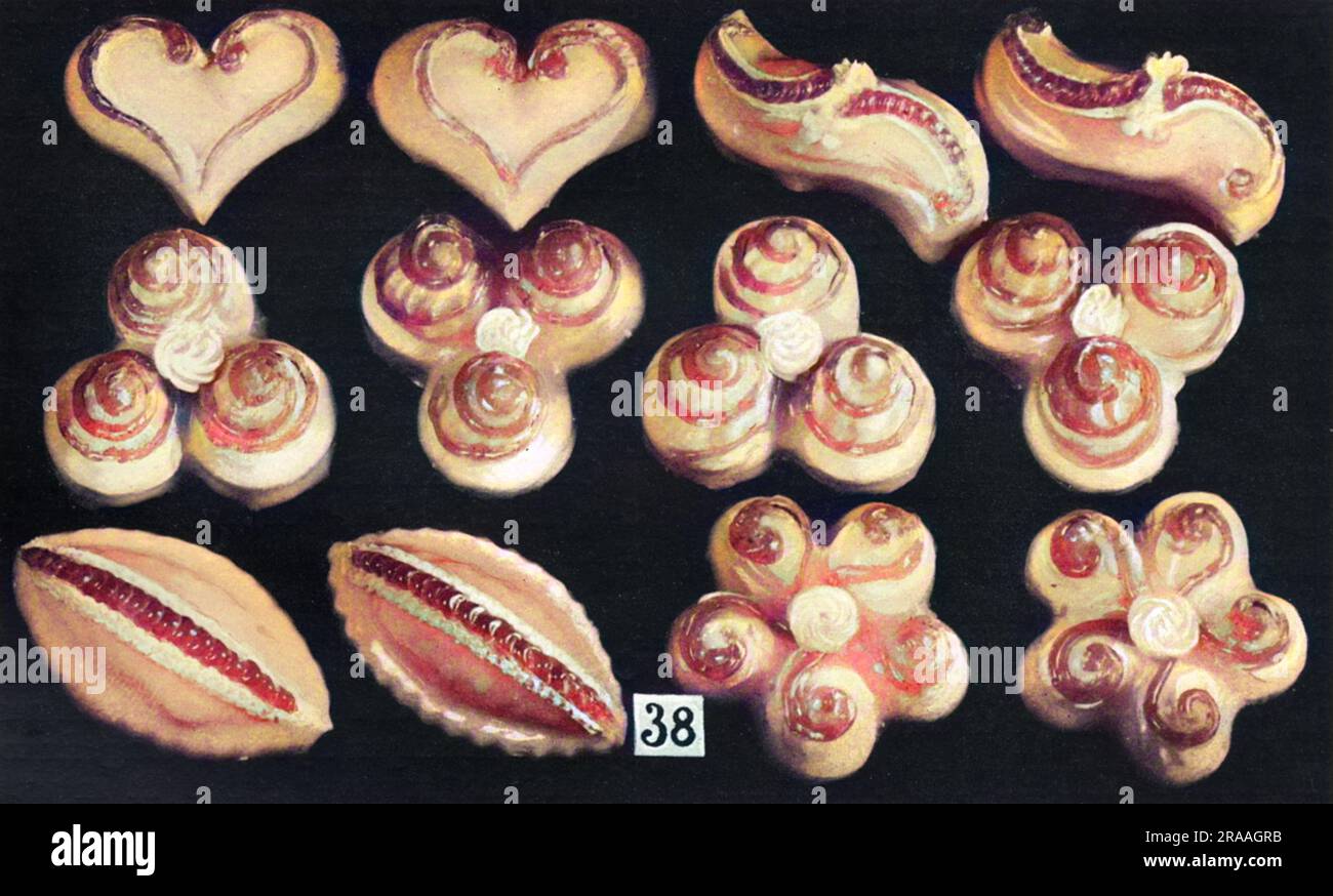 A Spread of French Pastries, Parisian Dessert Bonbons, Chocolate Base ...