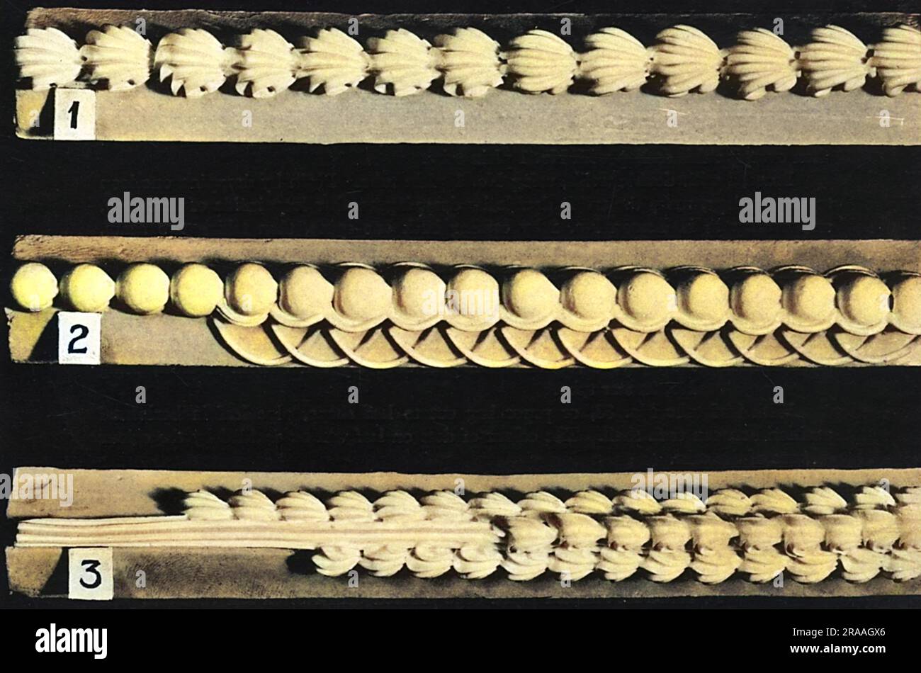 Cake Border and Side Scroll Designs. (1) Shell Border, (2) Bulb Border ...