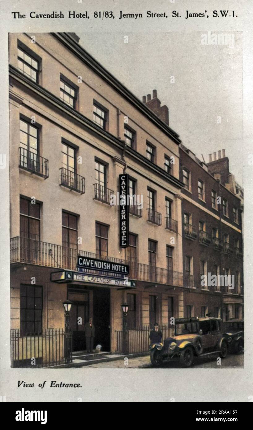 Exterior view of the Cavendish Hotel, 81-83 Jermyn Street, London Date ...
