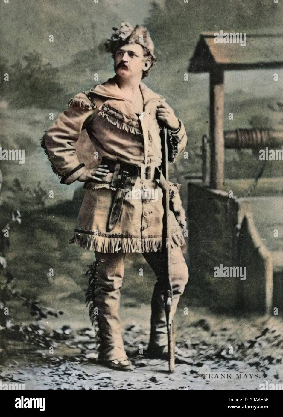 A portrait of the cowboy, Frank Mays Stock Photo - Alamy