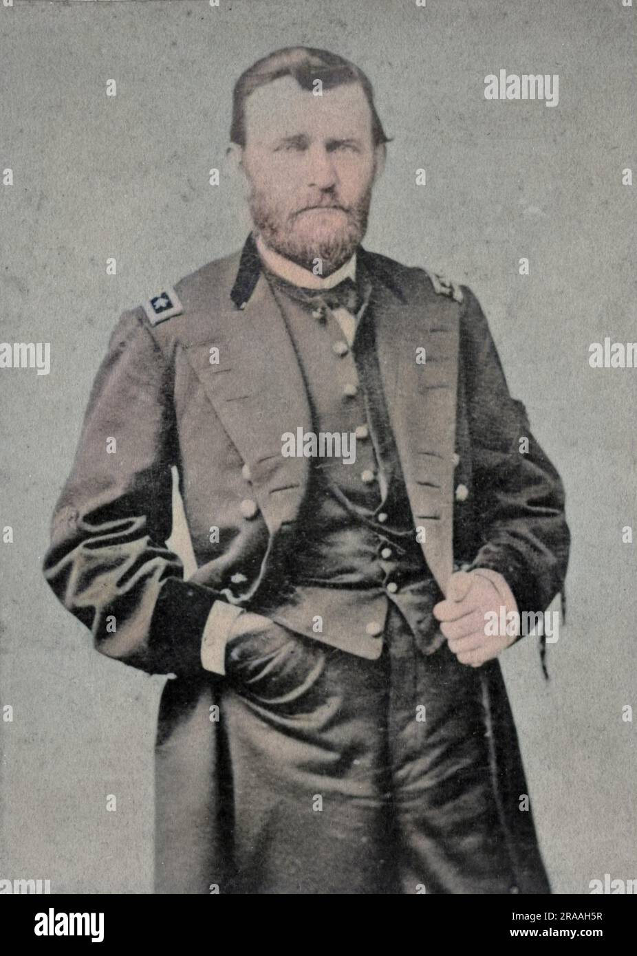 Portrait of Ulysses S. Grant the 18th President of the United States ...