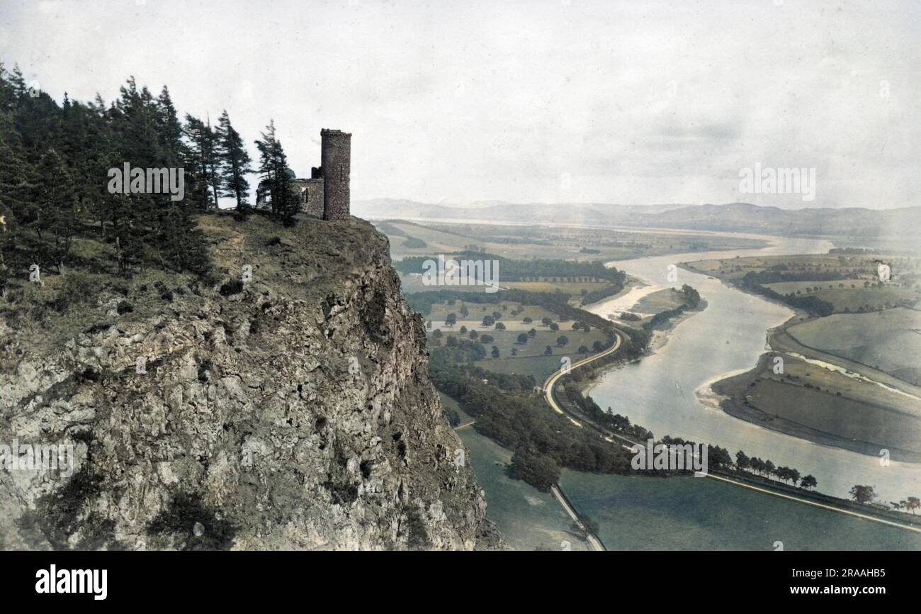 River Tay from Kinnoull Hill, Perth, Scotland Date: circa 1890 Stock ...