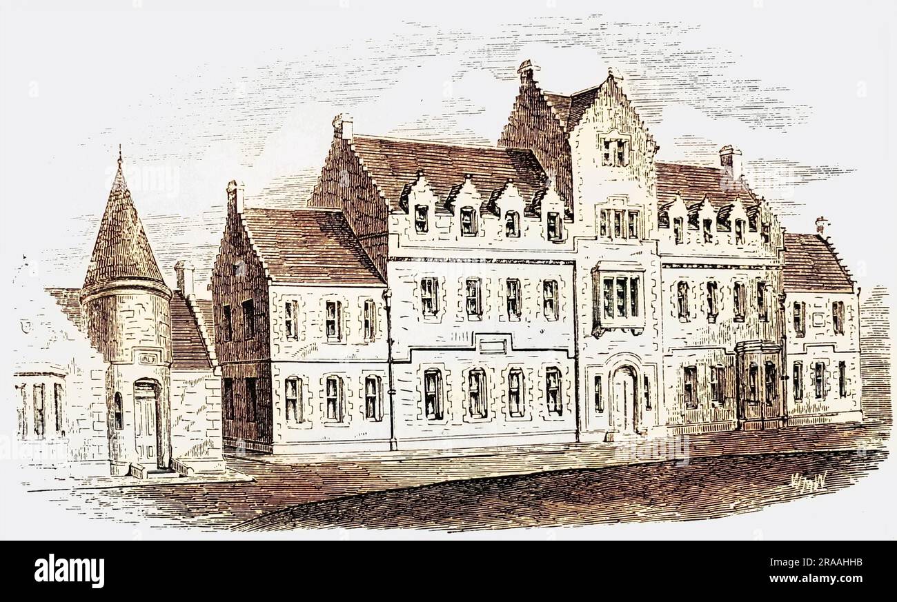 An illustration of the Royal Magdalene Asylum on Gorgie Road, Edinburgh ...