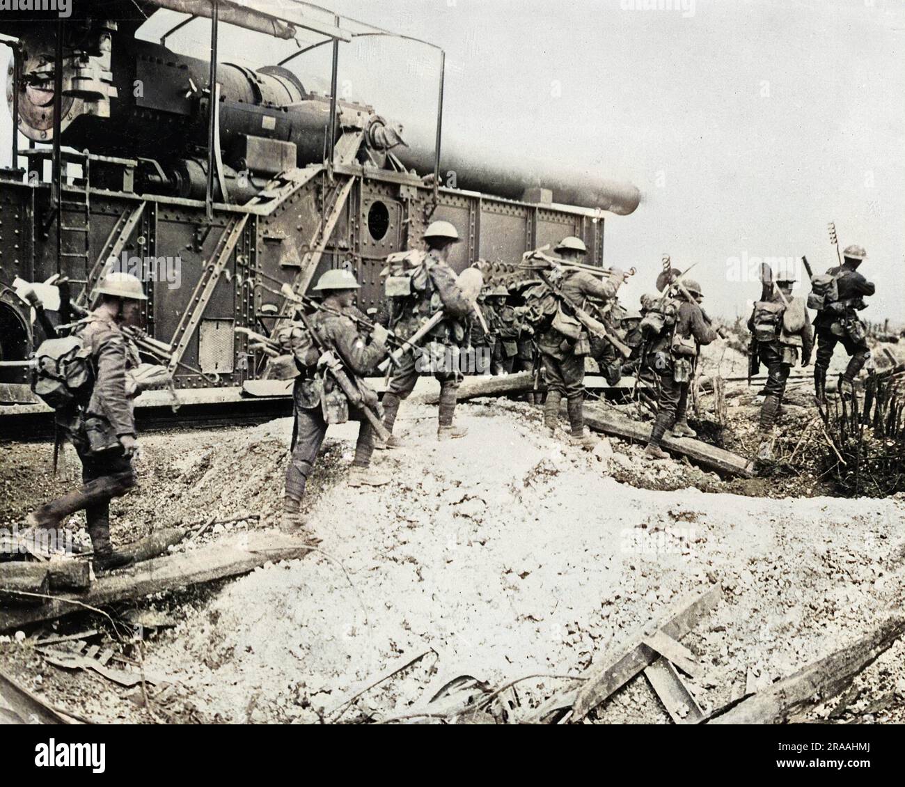 First world war rail mounted gun hi-res stock photography and images ...