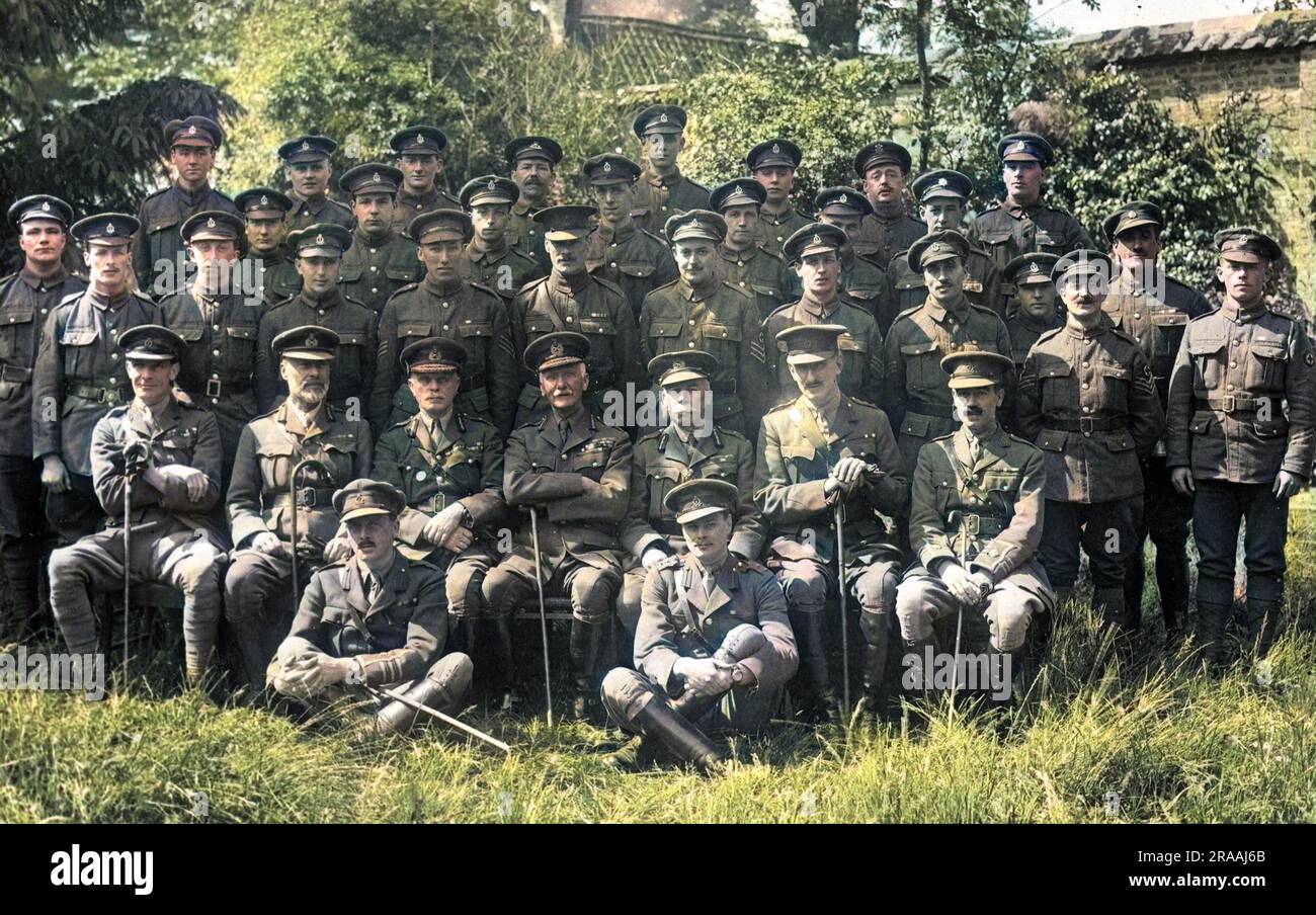 British army medical officers and staff (DGMS, Director General of the ...