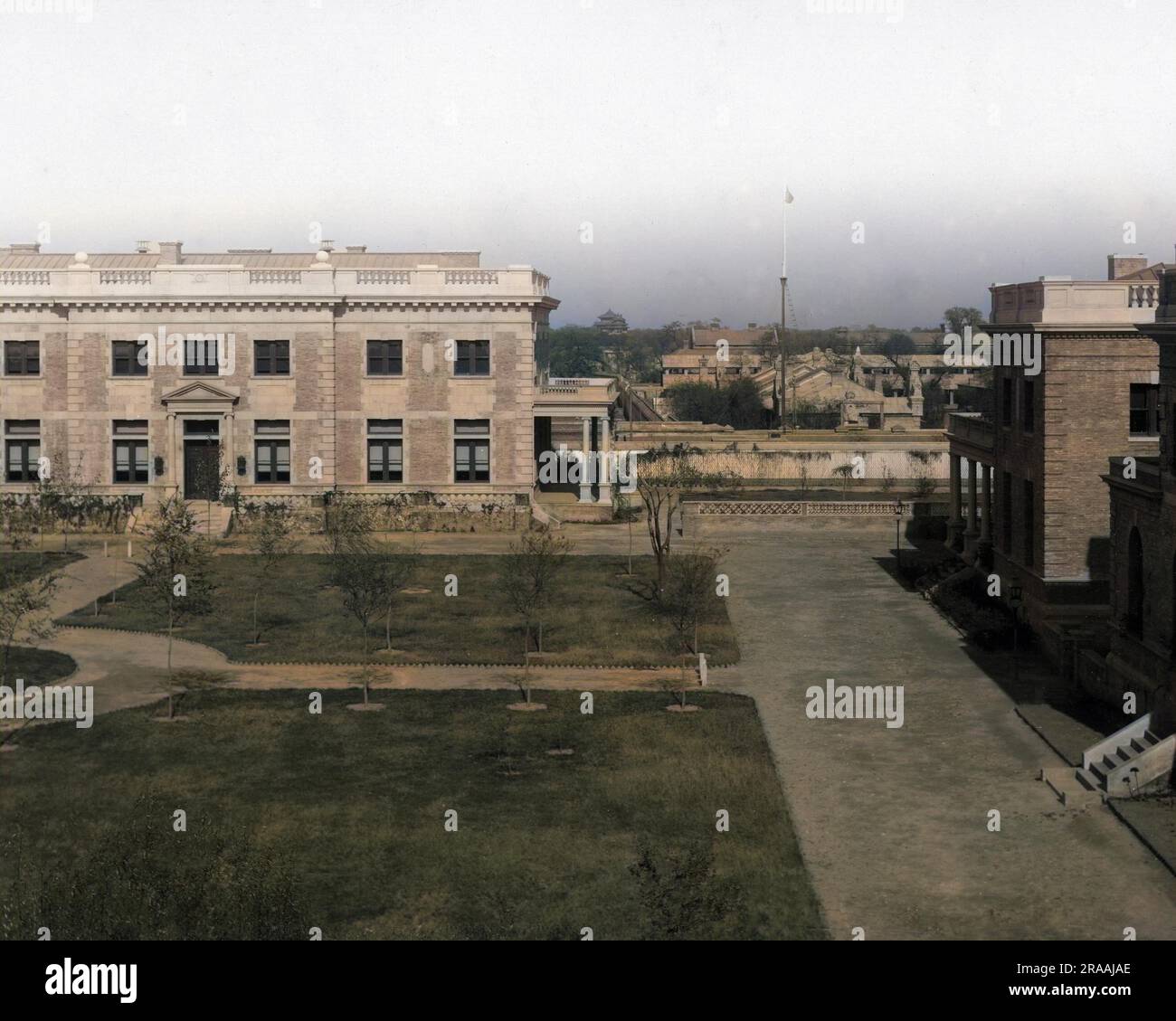 Legation Quarter, Peking (Beijing), China. Date: circa 1903 Stock Photo ...