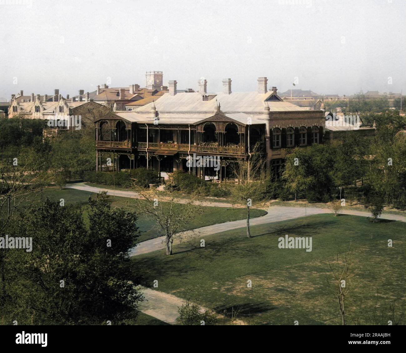 Legation Quarter, Peking (Beijing), China. Date: circa 1903 Stock Photo ...