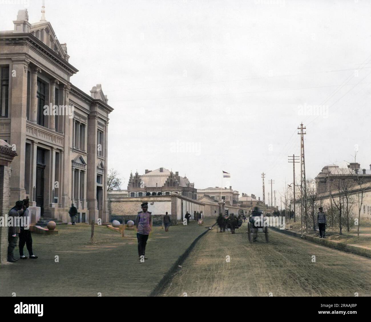Legation Quarter, Peking (Beijing), China. Date: circa 1903 Stock Photo ...