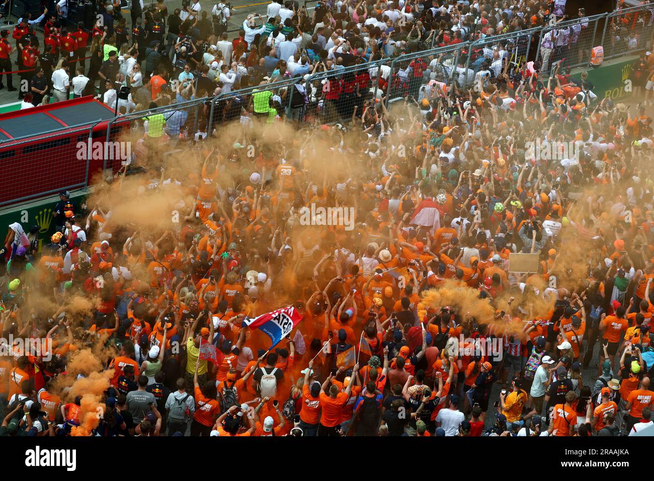 Red bull racing fans at podium hi-res stock photography and images - Alamy
