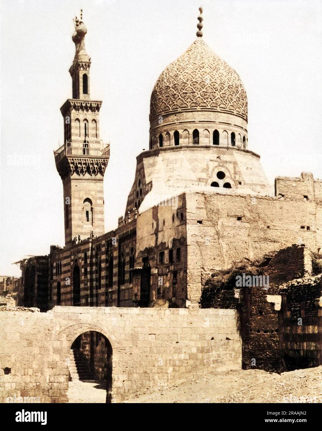 Mosque of Emir Akhor, Cairo, Egypt. Date: 1857 Stock Photo - Alamy