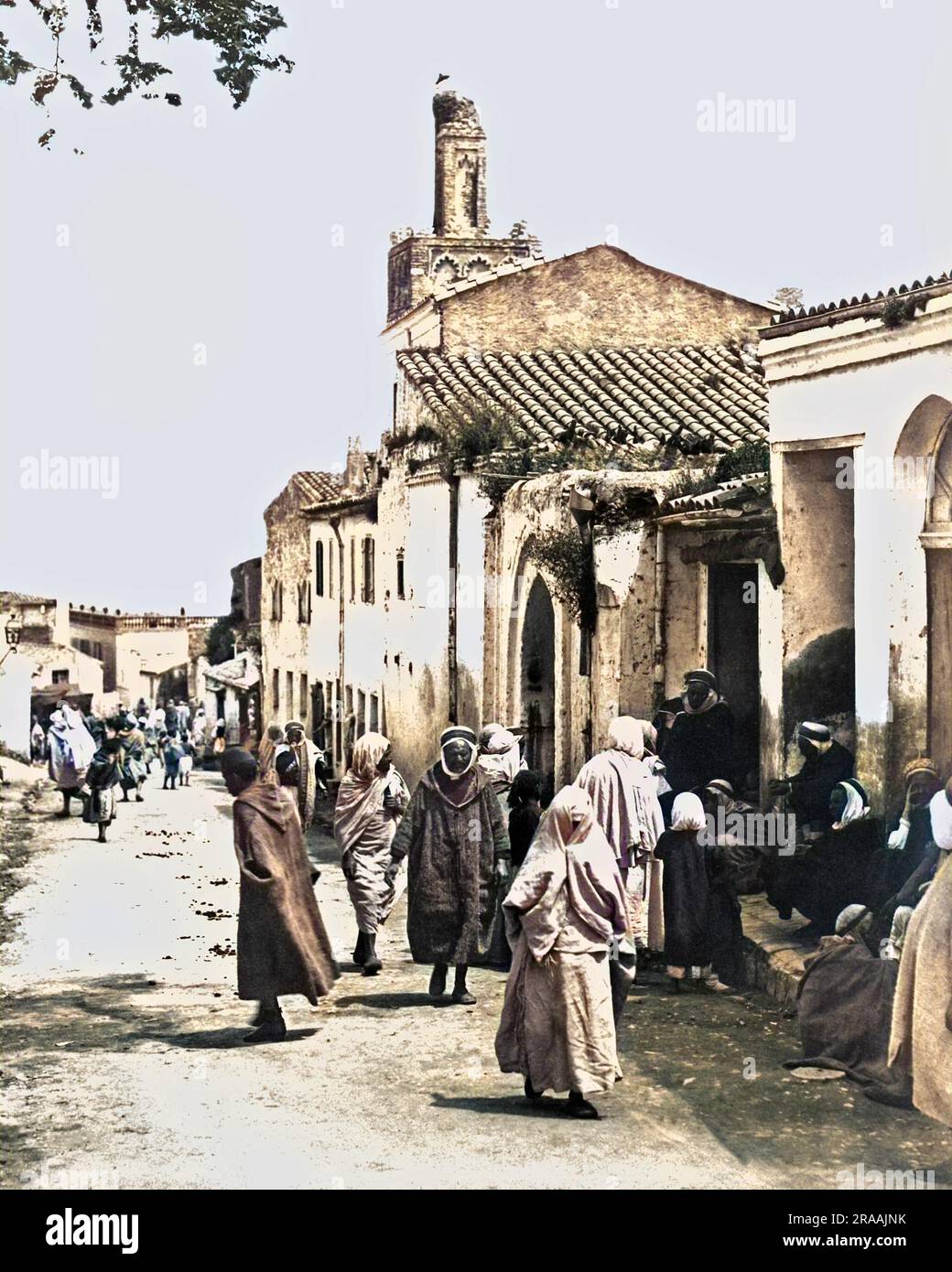 Street scene in Tlemcen (Tilimsan), north west Algeria, North Africa ...