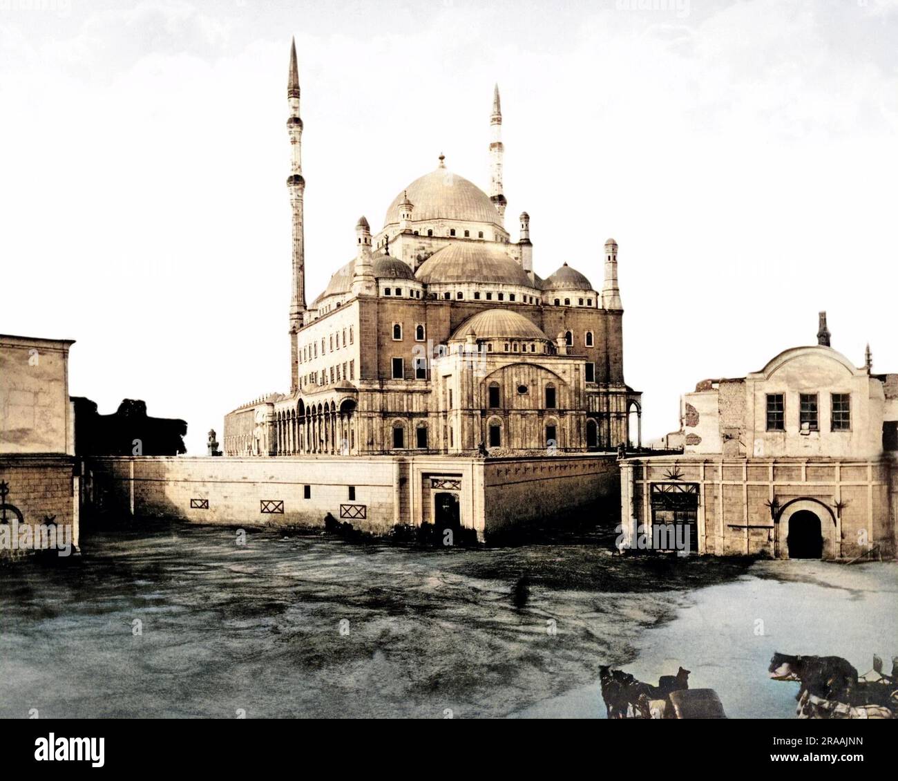 The Saladin Citadel of Cairo, Egypt, a medieval Islamic fortification ...