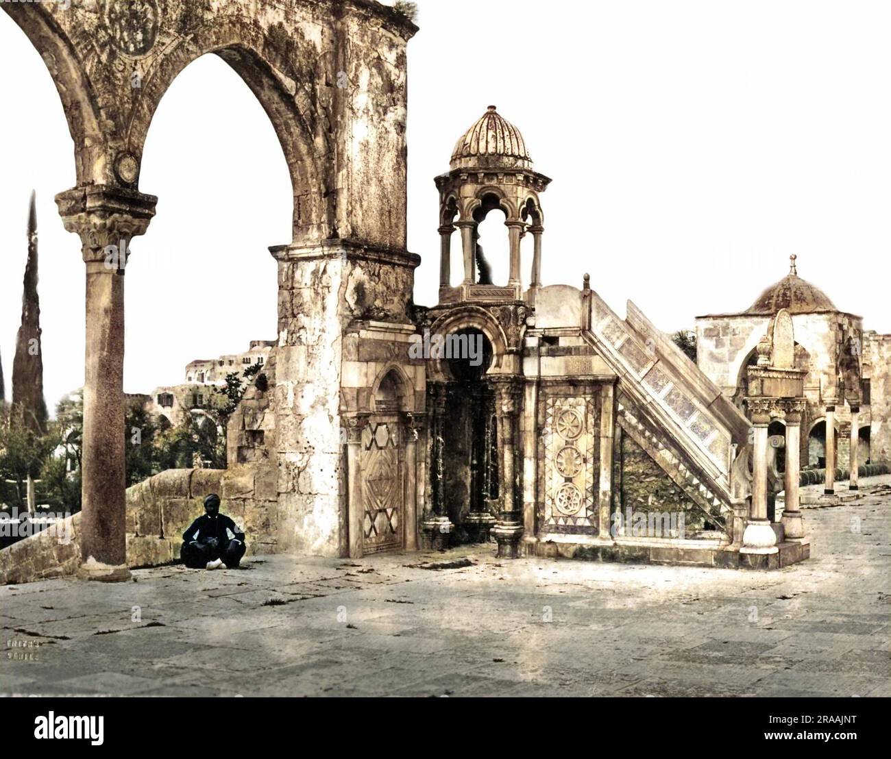 Old Mosque, Egypt. Date: circa 1870 Stock Photo - Alamy