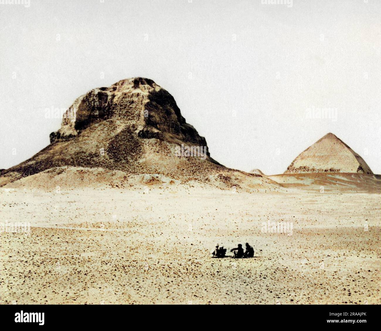 Pyramids of Dahshur (or Dashoor), Egypt. Date: 1857 Stock Photo - Alamy