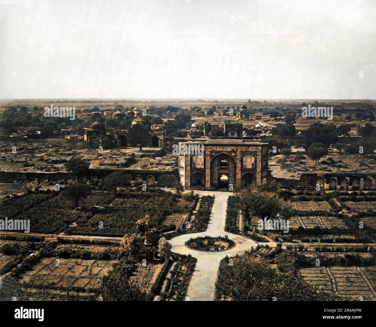 View of Old Delhi, India. Date: circa 1890s Stock Photo - Alamy