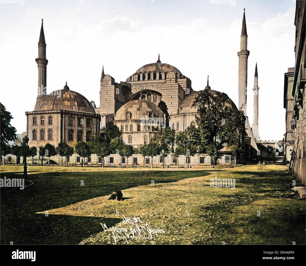 Hagia Sophia, Istanbul, Turkey. Date: circa 1870 Stock Photo - Alamy