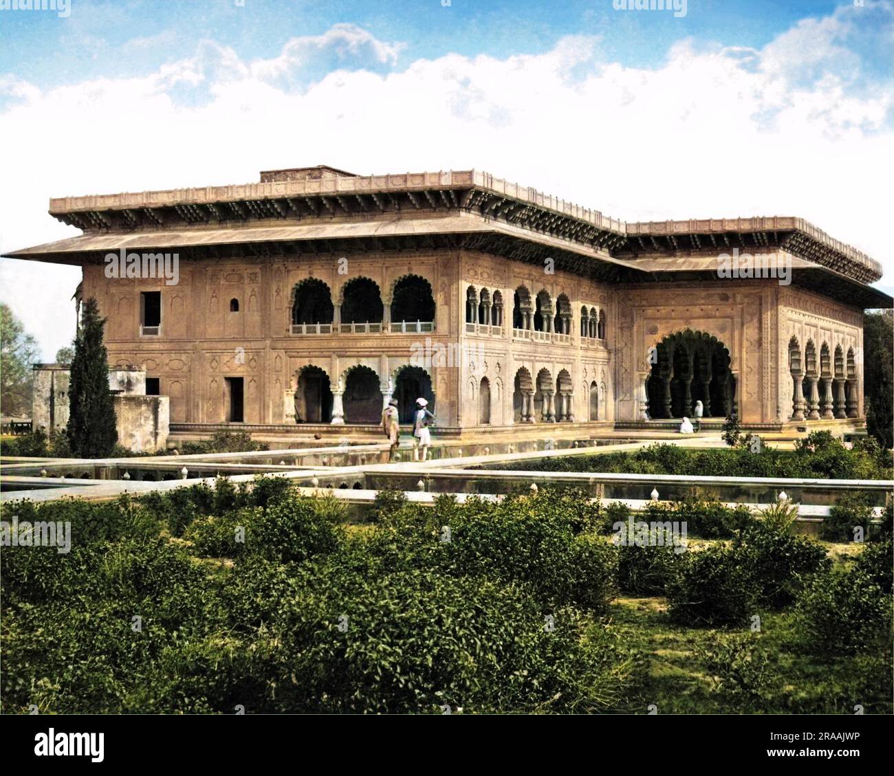 The Gopal Bhavan, Deeg, Rajasthan, India. Date: circa 1890s Stock Photo ...