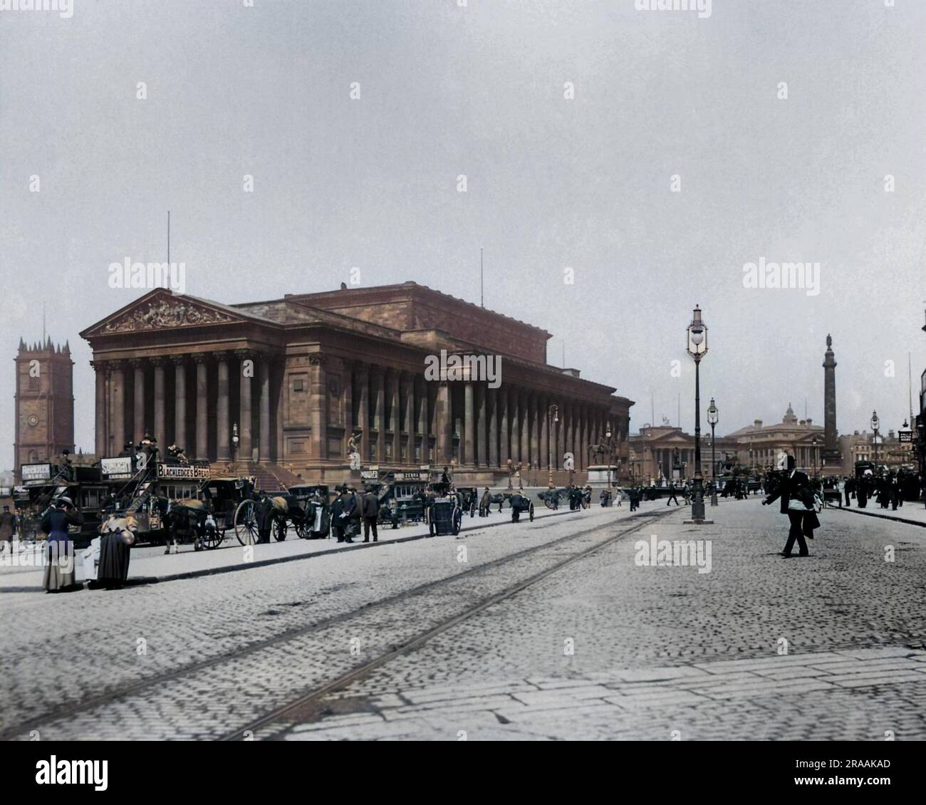 St. George's Hall, Lime Street, Liverpool, England. Date: late 19th ...