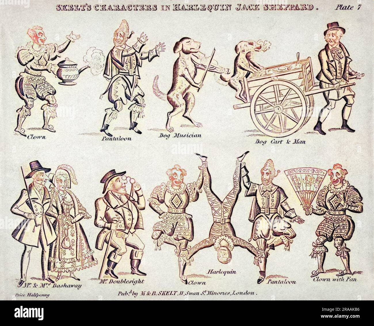 Classic pantomime characters such as Clown, Pantaloon and Harlequin ...