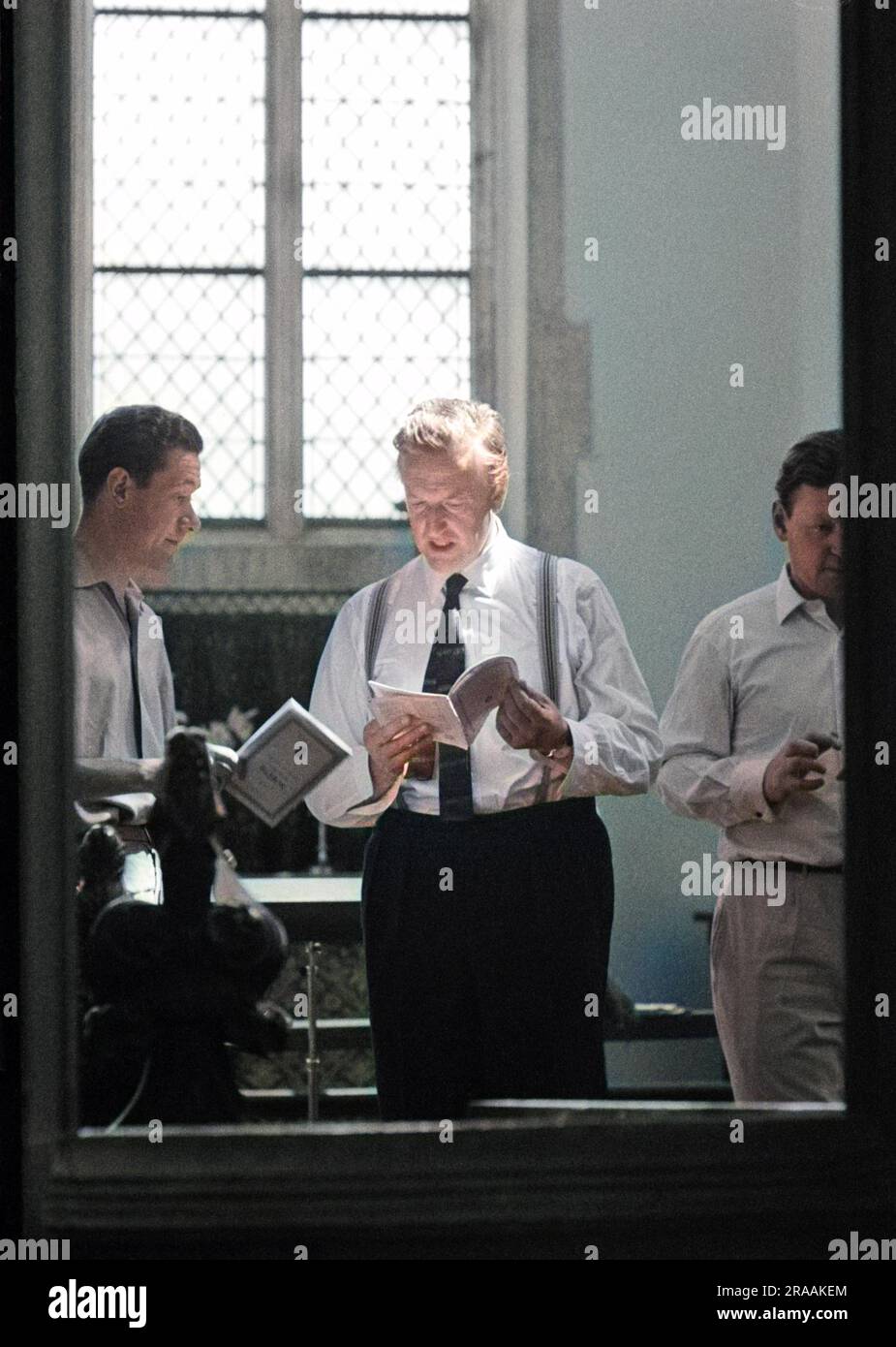 Christopher Keyte, bass, the Christus and Peter Pears, tenor Evangelist ...