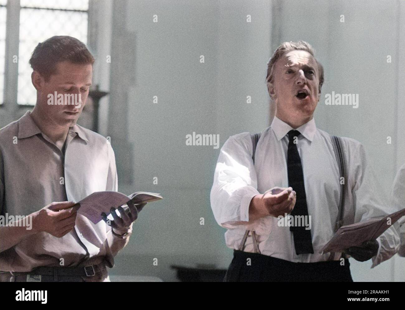 Christopher Keyte, bass, the Christus and Peter Pears, tenor Evangelist ...