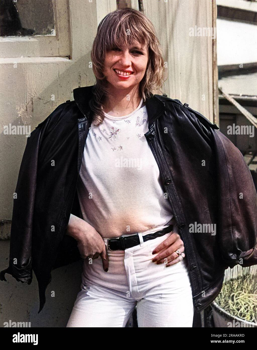 Susan Penhaligon (b. 1949), British actress, at St Ives, Cornwall. Date ...