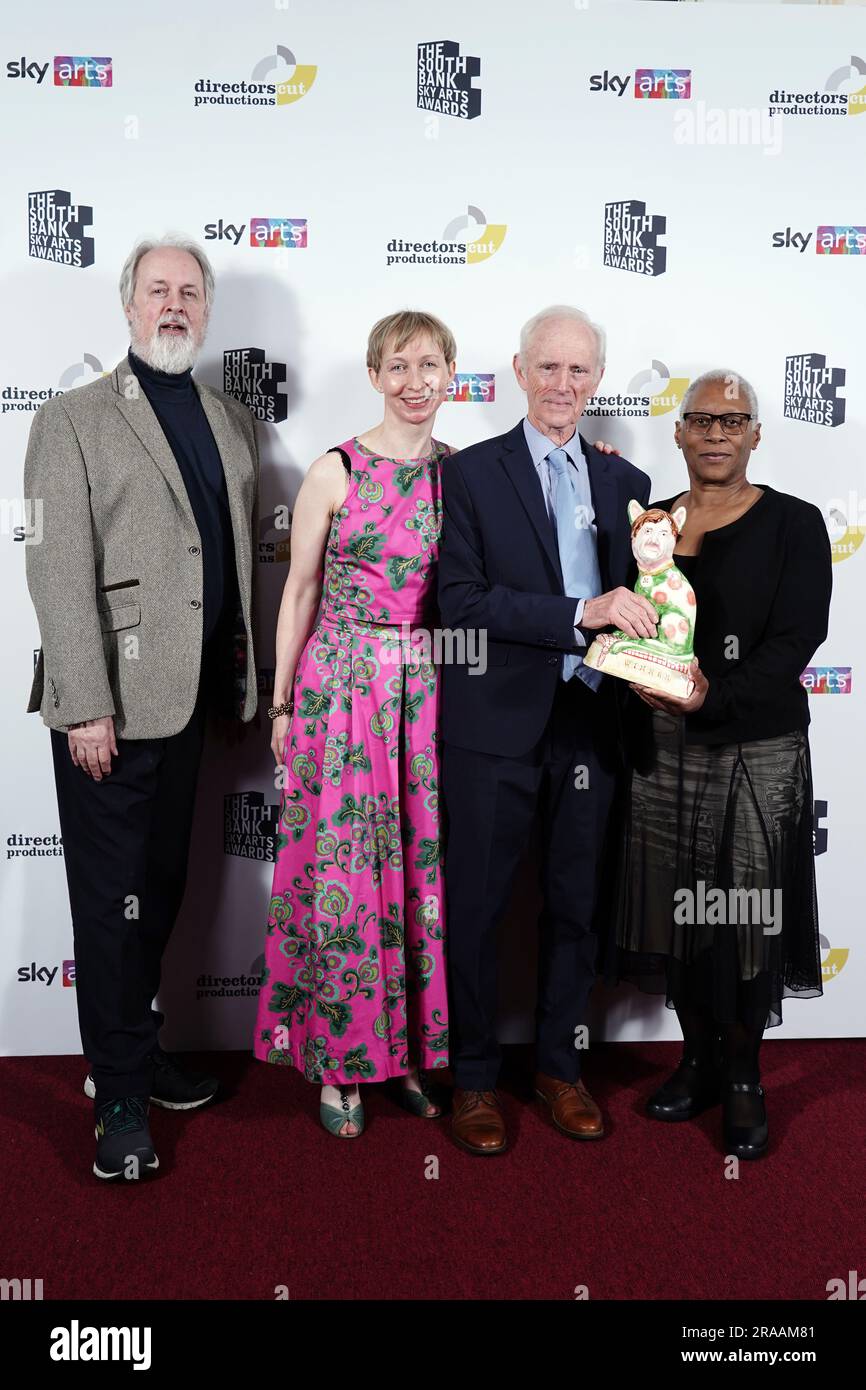 Sir Richard Alston (left) presents The Royal Ballet with the dance ...