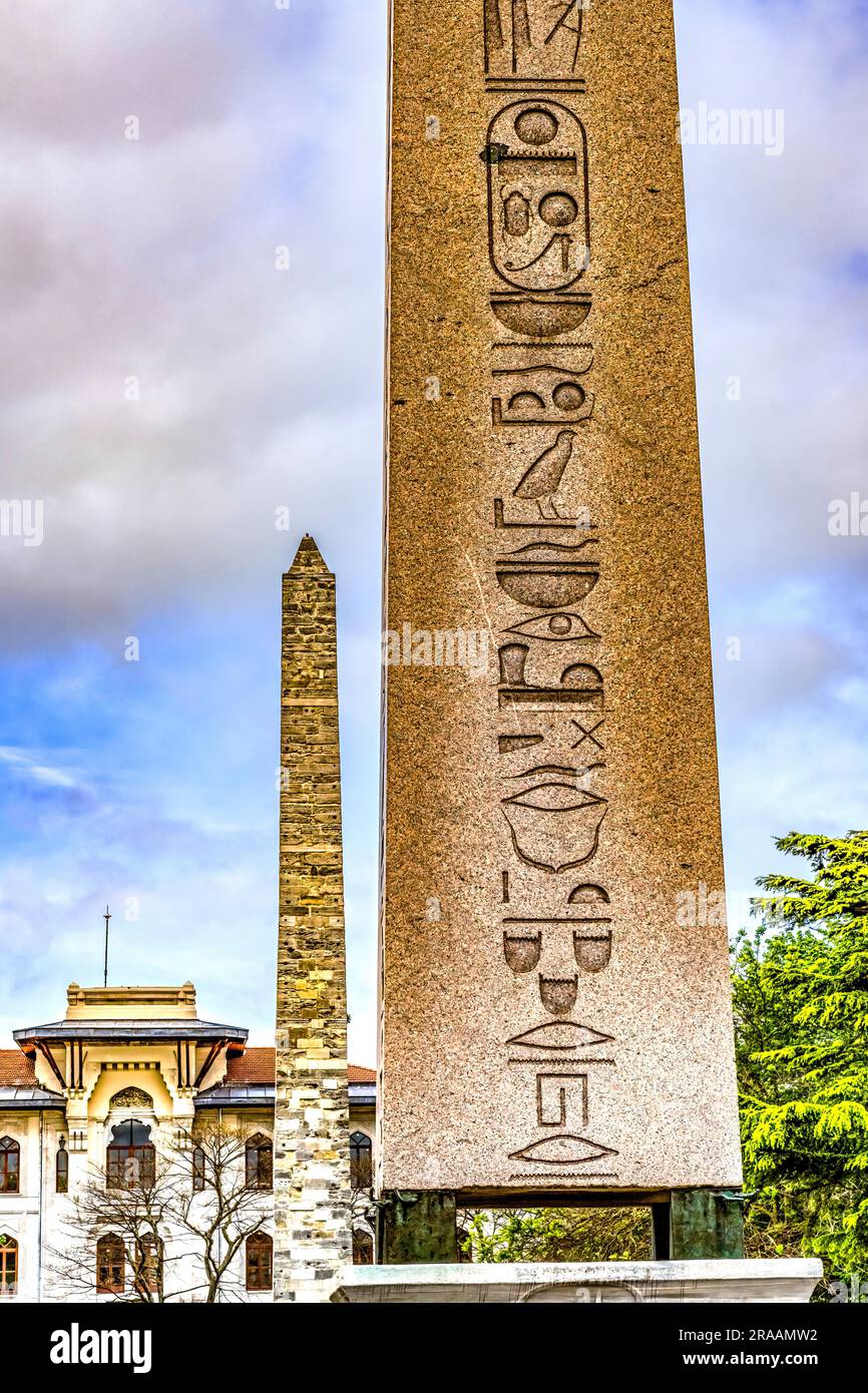 Walled Pillar Egyptian Hieroglyphs Obelisk of Theodosius Hippodrome of ...