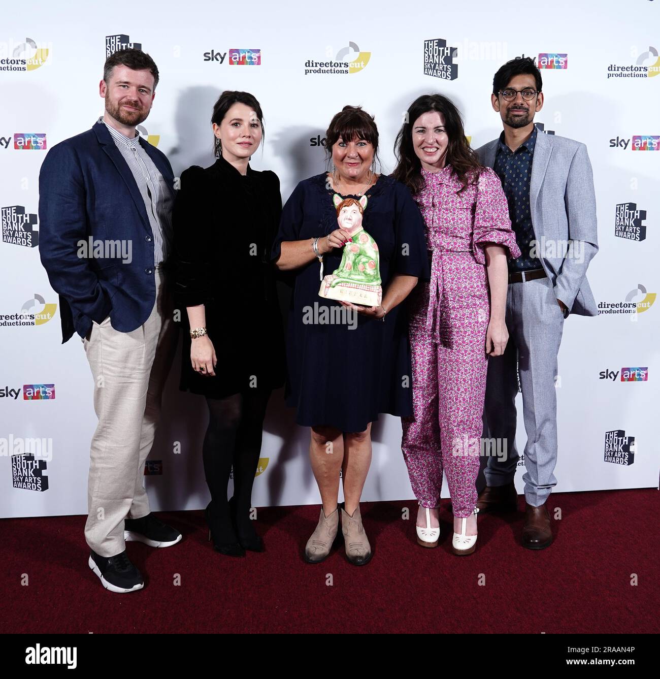 The cast of Happy Valley with the TV Drama award at the South Bank Sky ...