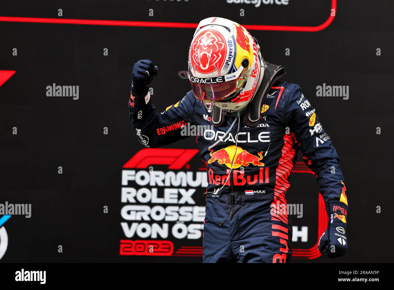 Spielberg, Austria. 02nd July, 2023. Race winner Max Verstappen (NLD ...
