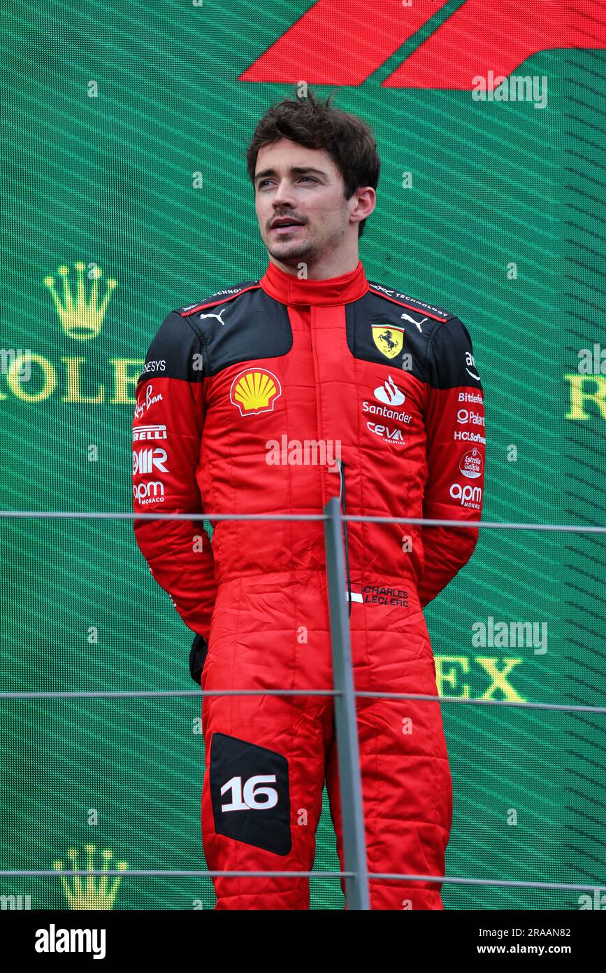 2023 austrian gp charles leclerc podium hi-res stock photography and ...