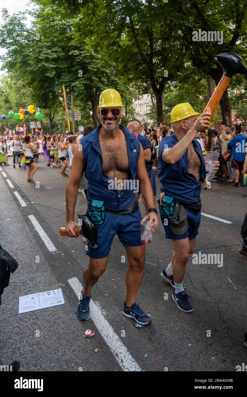 2023 07 01 Madrid, Spain. Pride Parade, This is the climax of the ...