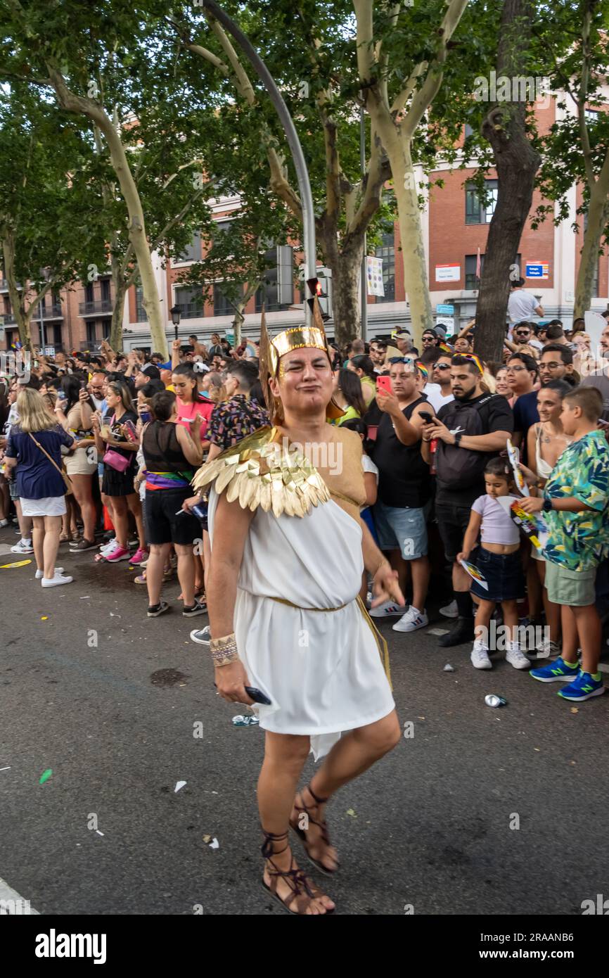 2023 07 01 Madrid, Spain. Pride Parade, This is the climax of the ...