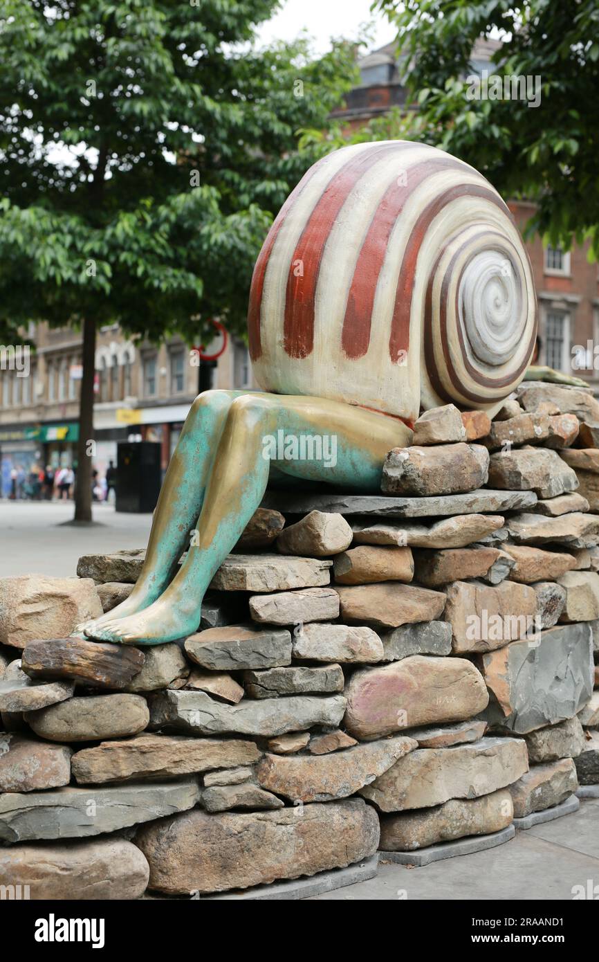 London, UK. 02 July 2023. Sculpture in the City. Sculpture 'Earthing ...