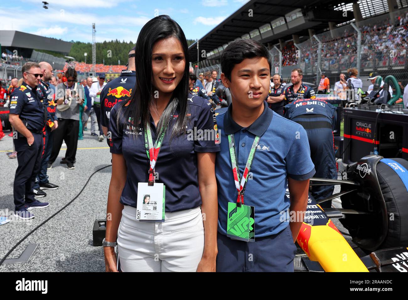 Spielberg, Austria. 02nd July, 2023. Family of Chalerm Yoovidhya (THA) Red Bull Racing Co-Owner ...