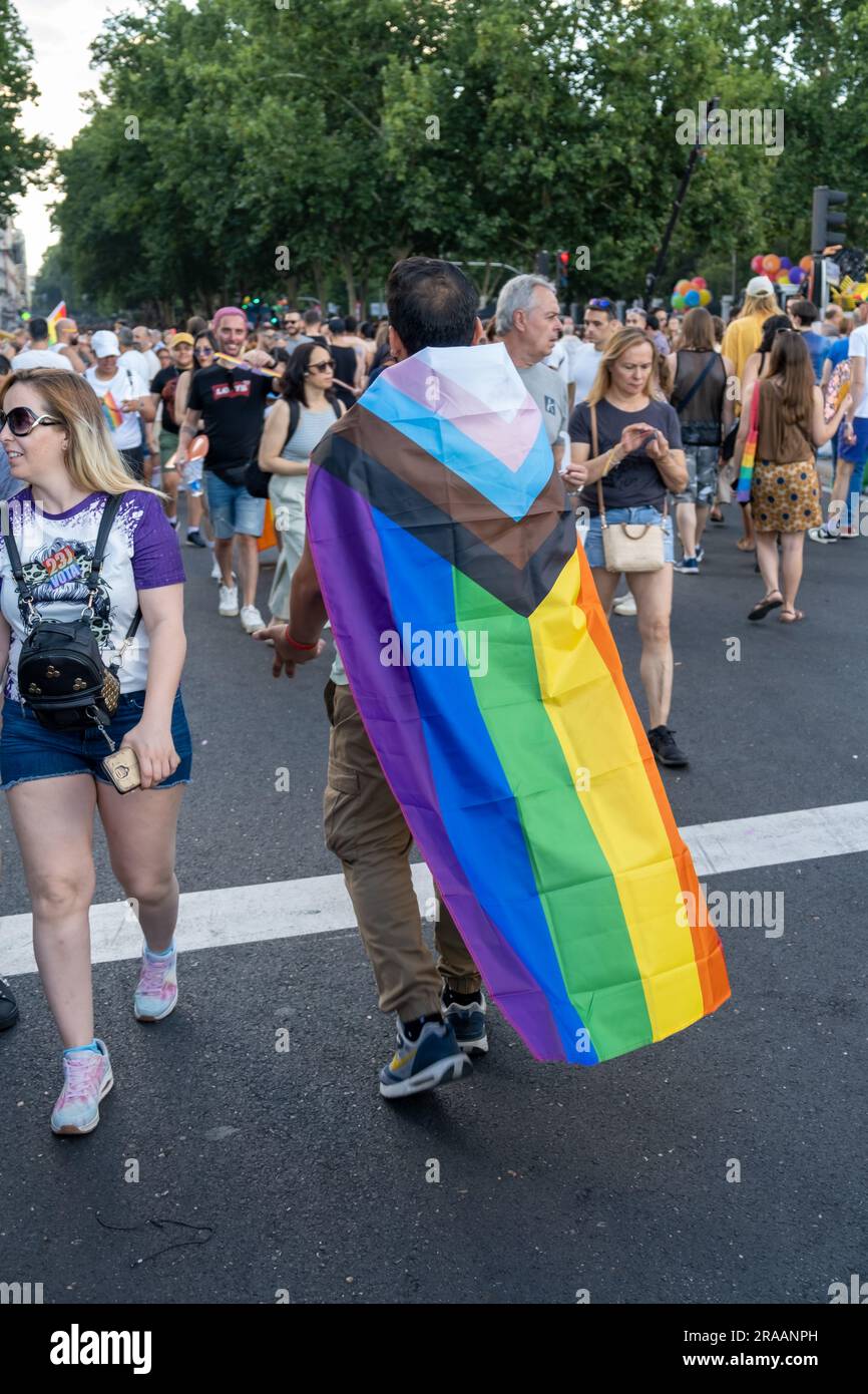 2023 07 01 Madrid, Spain. Pride Parade, This is the climax of the ...