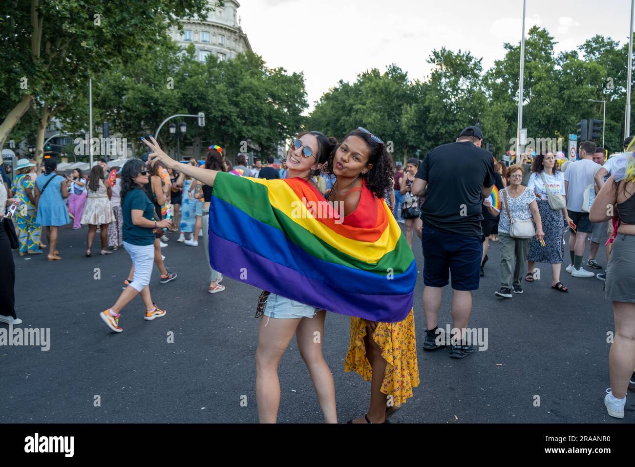 2023 07 01 Madrid, Spain. Pride Parade, This is the climax of the ...