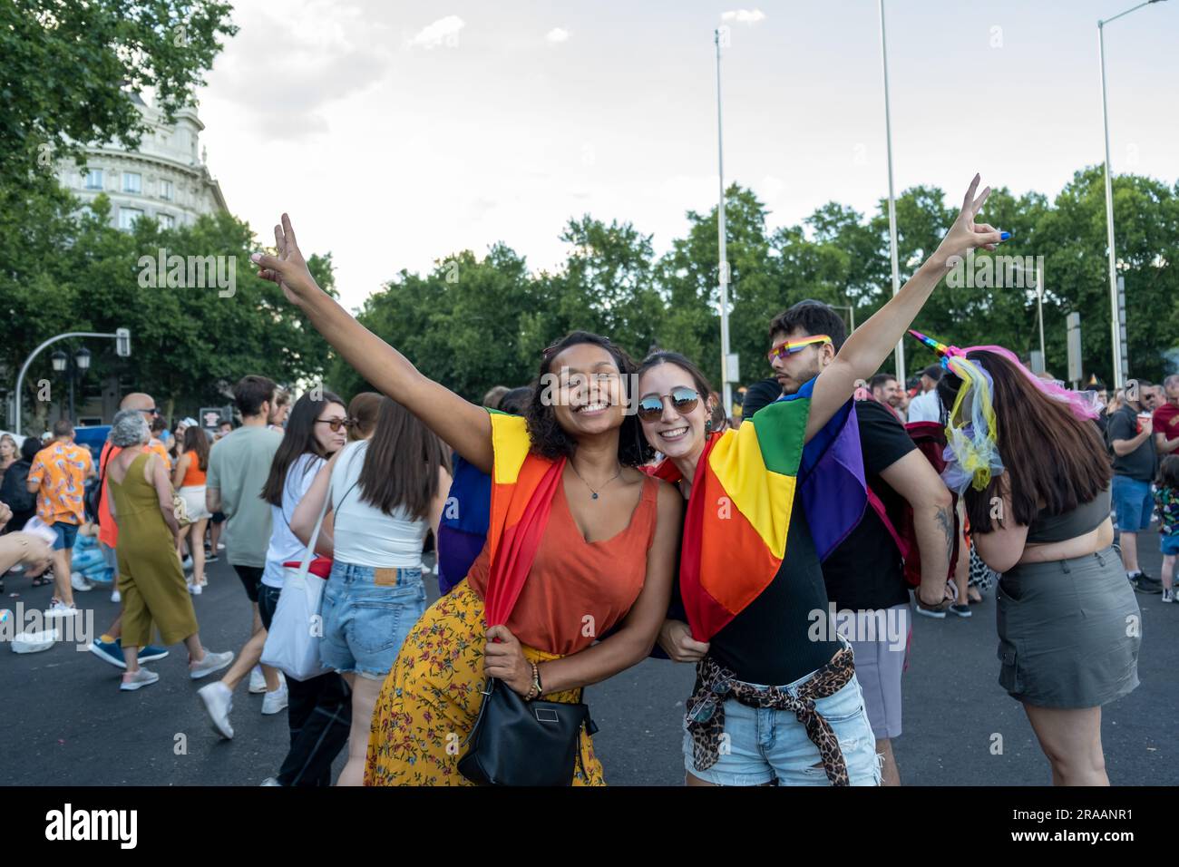 2023 07 01 Madrid, Spain. Pride Parade, This is the climax of the ...