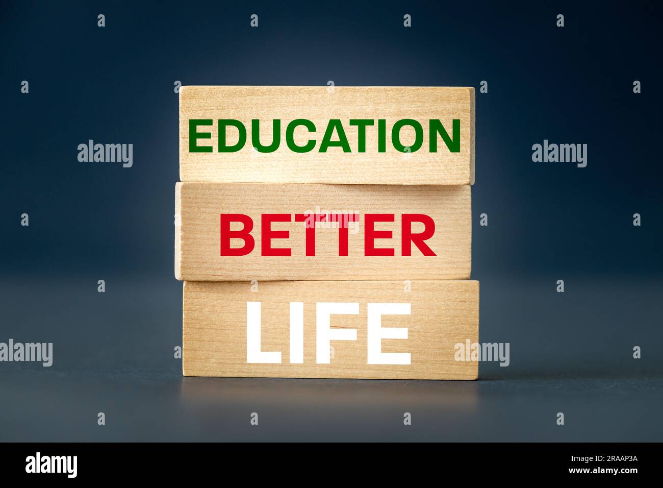 education equals a better life, Concept, written words, better life ...