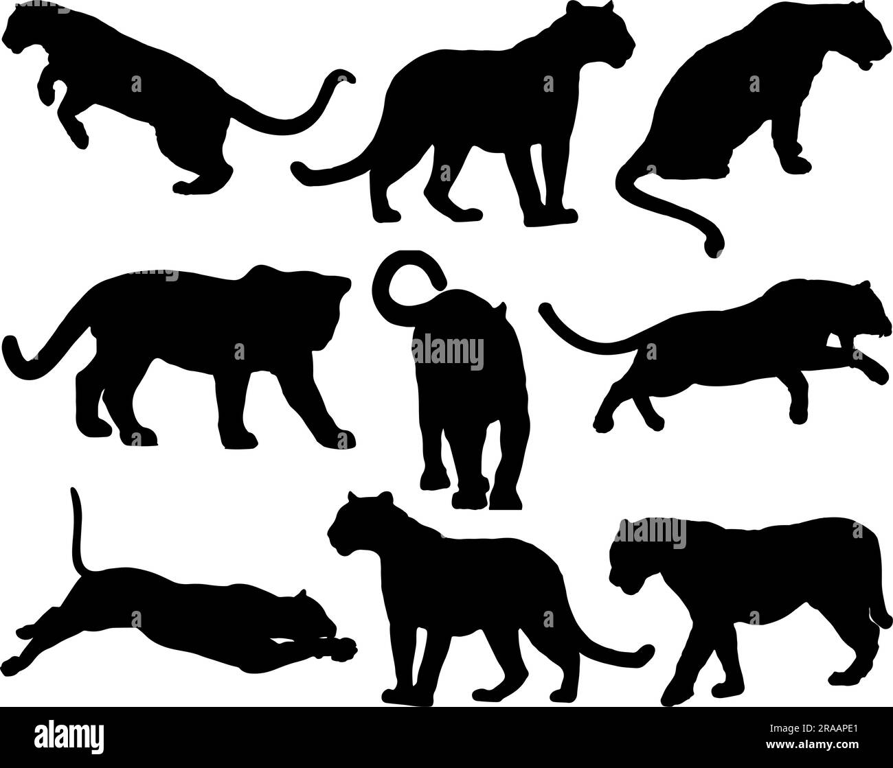 Jungle beast silhouette Cut Out Stock Images & Pictures - Alamy