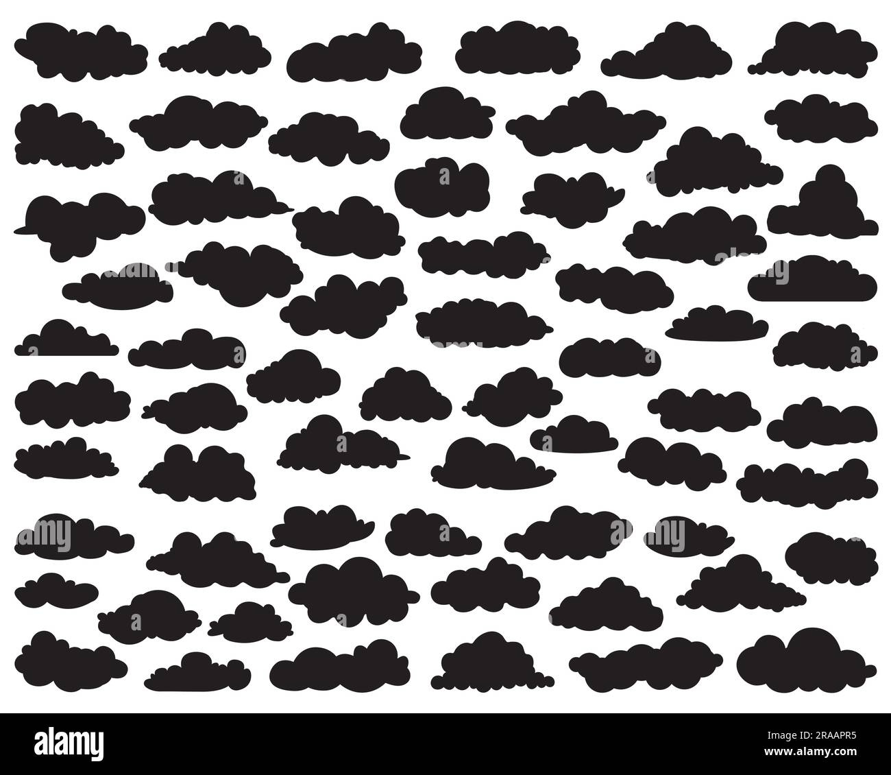 Clouds rain set icons Stock Vector Images - Alamy