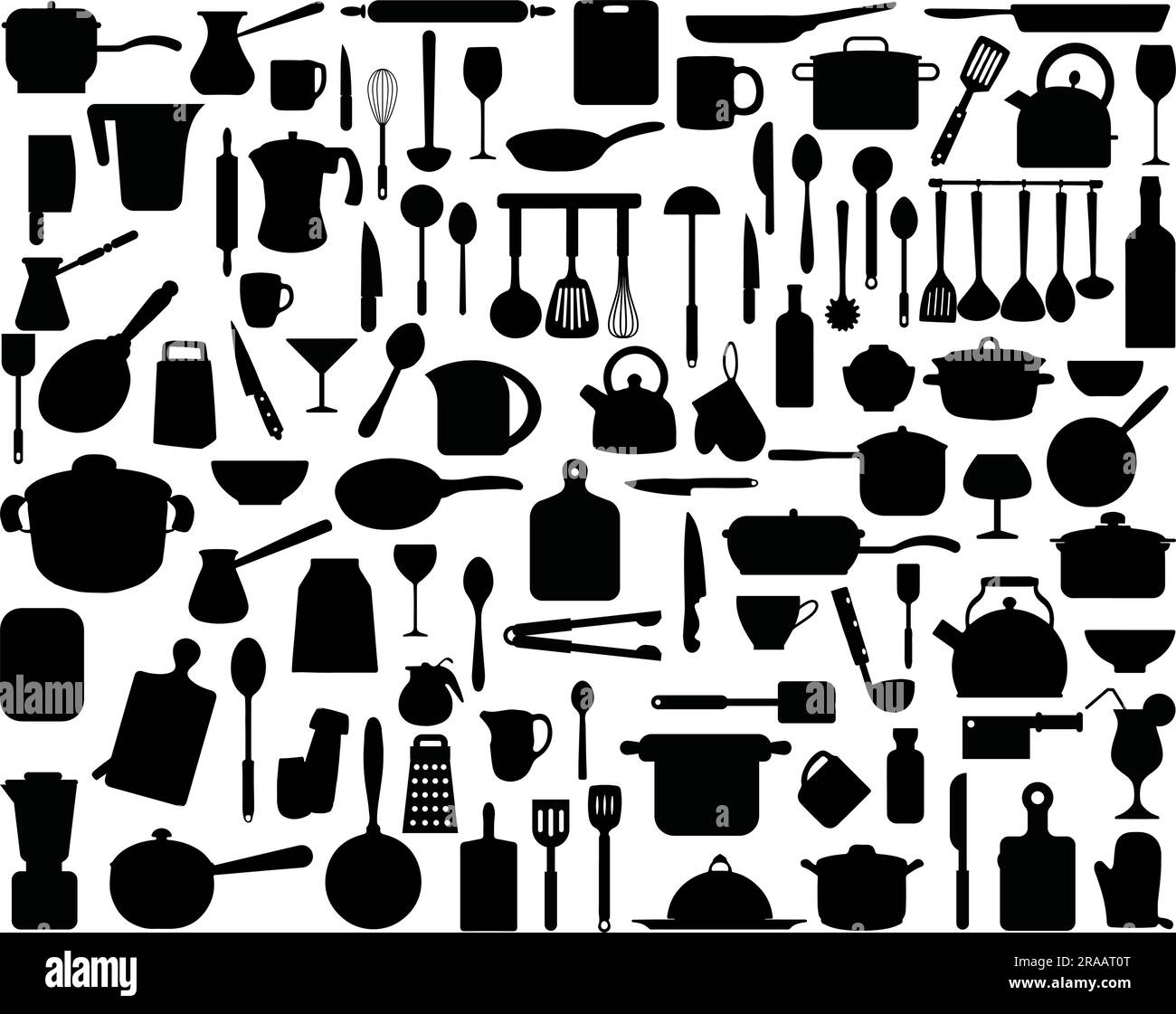 Pan kitchen utensil Stock Vector Images - Alamy