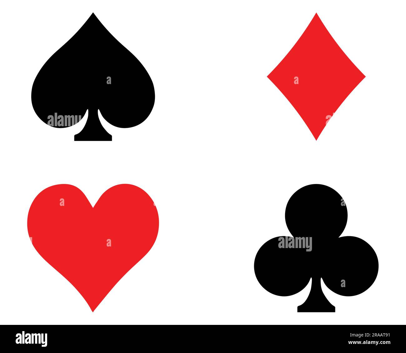 Set of Play Card Suit Stock Vector Image & Art - Alamy